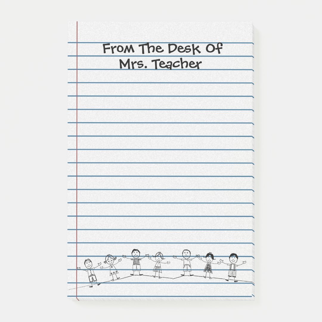 Cute School Kids Teacher Post-its Post-it Notes | Zazzle
