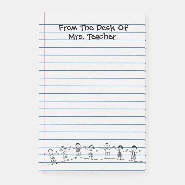 Cute School Kids Teacher Post-its Post-it Notes | Zazzle