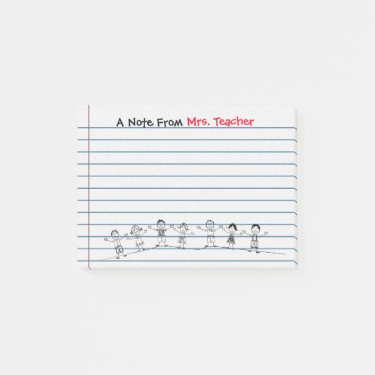 Cute School Kids Teacher Post-its Post-it Notes | Zazzle.com