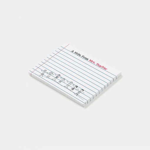 Cute School Kids Teacher Post-its Post-it Notes | Zazzle