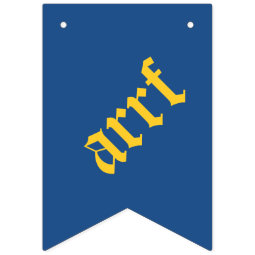 Cute Scruffy Pirate Puppy Birthday Bunting Banner | Zazzle