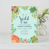 Cute Sea and Swamp Animal Kids Birthday Invitation | Zazzle