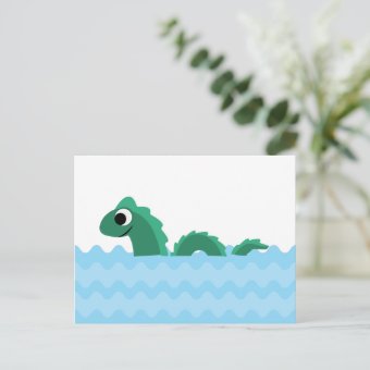 Cute Sea Monster Postcard | Zazzle