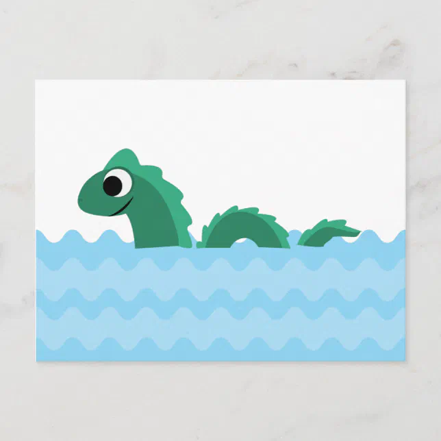 Cute Sea Monster Postcard | Zazzle
