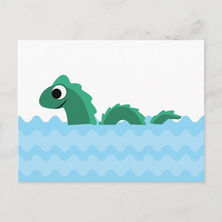 Cute Sea Monster Postcard | Zazzle