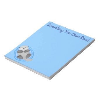 Cute sea otter cartoon illustration notes | Zazzle