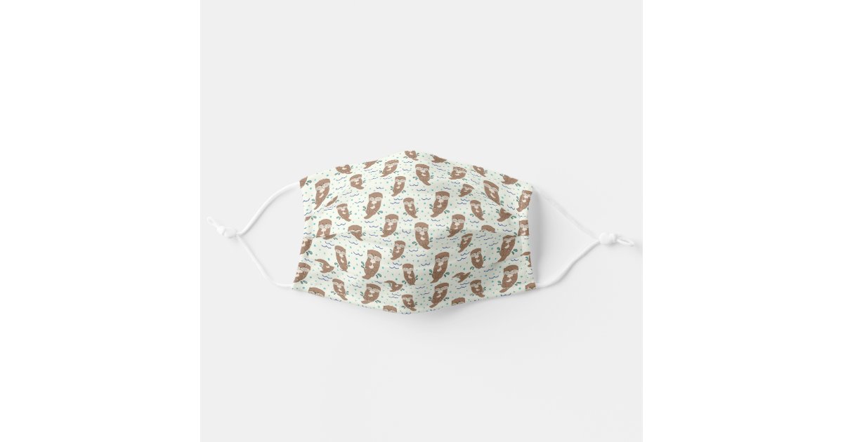 Cute Sea Otter Face Mask | Zazzle