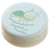 Cute Sea Turtle Baby Shower Kawaii Chocolate Covered Oreo | Zazzle