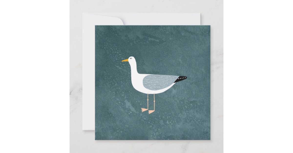 Cute Seagull Birthday Card | Zazzle