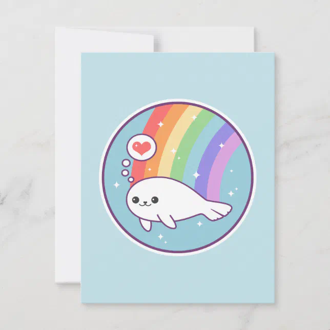 Cute Seal Birthday Invitations | Zazzle