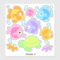 Cute Set of Tropical Fish Stickers | Zazzle