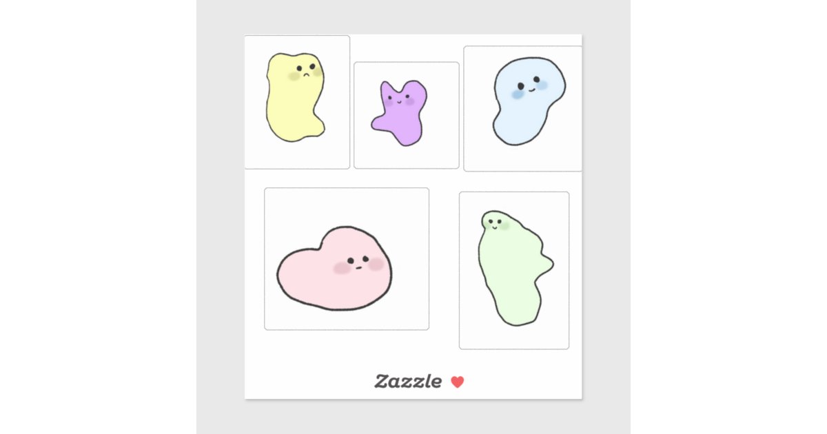 Cute Shapes Sticker | Zazzle