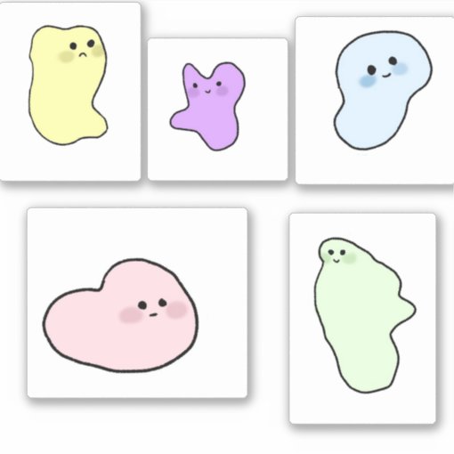 Cute Shapes Sticker | Zazzle