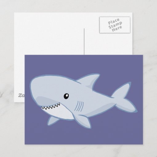 Cute Shark Postcard | Zazzle