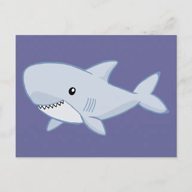 Cute Shark Postcard | Zazzle