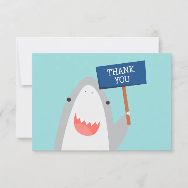 Cute Shark Species Thank You Card | Zazzle