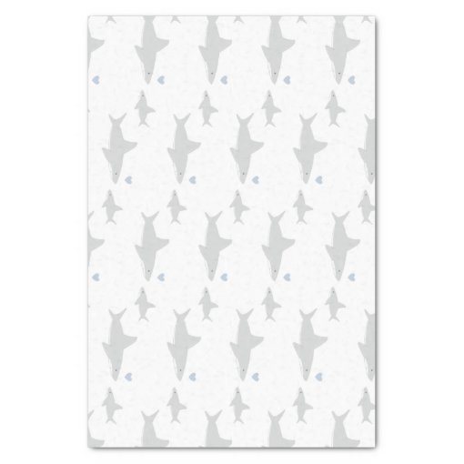 Cute Sharks | Baby Shower Tissue Paper | Zazzle