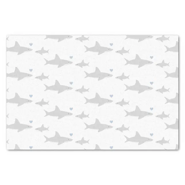 Cute Sharks | Baby Shower Tissue Paper | Zazzle