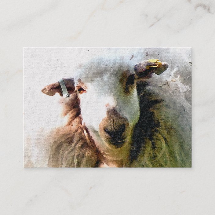 CUTE SHEEP BUSINESS CARD | Zazzle.com