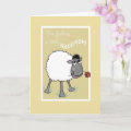 Cute Sheep, Feeling Sheepish, Sorry, Apology Card | Zazzle