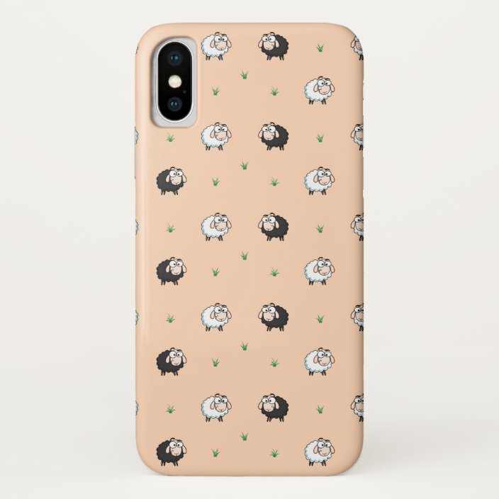 Cute Sheep Lamb Pattern Case-Mate iPhone Case | Zazzle.com