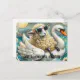 Cute Sheep Swan Floatie Have a Wonderful Vacation Postcard | Zazzle