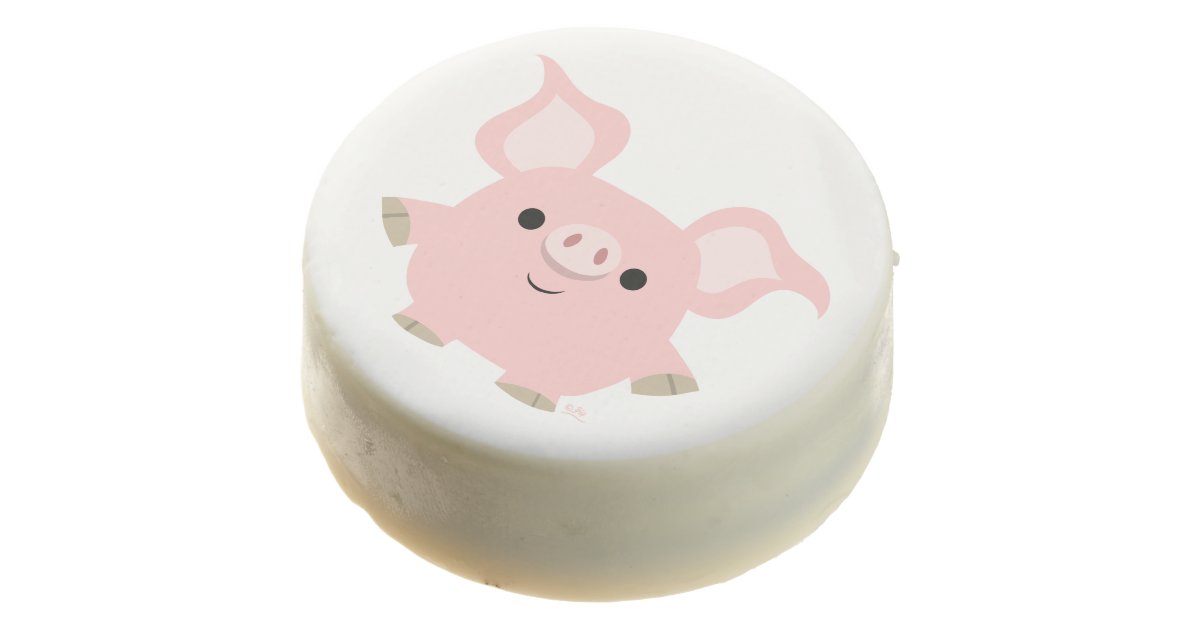 Cute Shorty Cartoon Pig Oreo Cookies | Zazzle