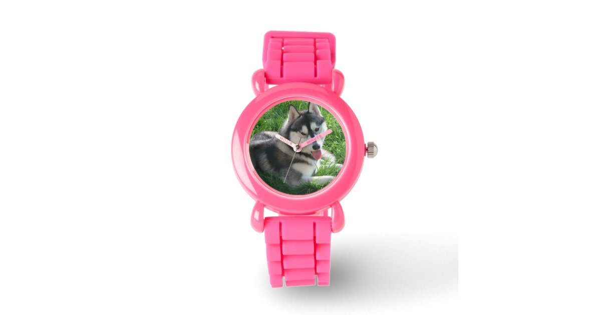 Cute Siberian Husky Watch | Zazzle