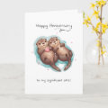 Cute Significant Otter Animal Punny Anniversary Card | Zazzle