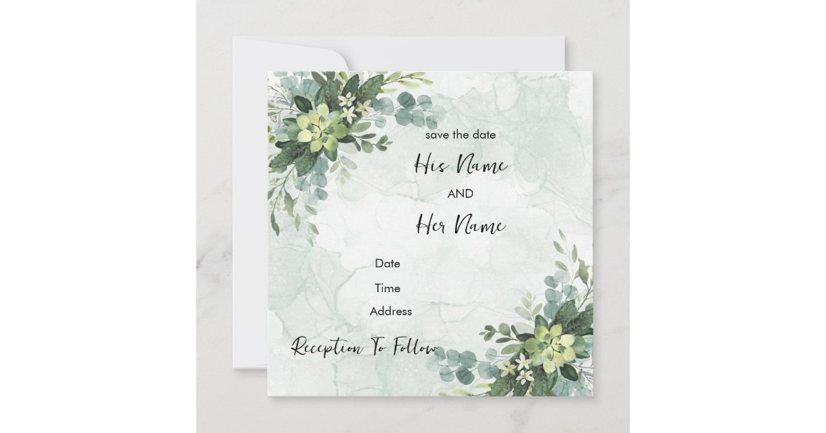 Cute Simple Wedding Invitation | Zazzle