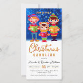 Cute Singers Digital Christmas Caroling Invitation | Zazzle