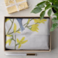 Cute Singing Blue Bird Tree Branch Tissue Paper | Zazzle