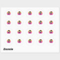 Cute Skeleton Halloween Retro Vaporware Men Classic Round Sticker | Zazzle