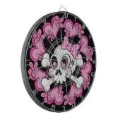 Cute Skull and Hearts Dart Board | Zazzle