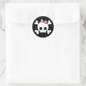 Cute Skull Girl Sticker | Zazzle