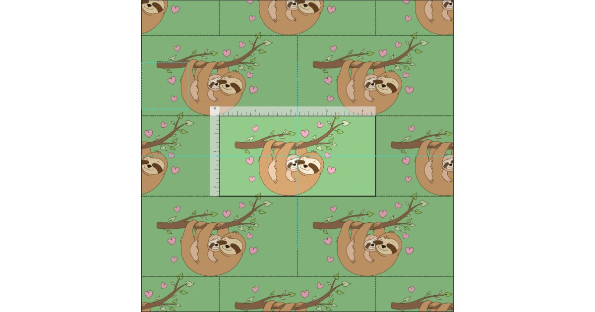 Cute Sloth Baby Nursery Decor Fabric | Zazzle