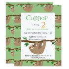 Cute Sloth Birthday Party Hang Out Invitation | Zazzle.com
