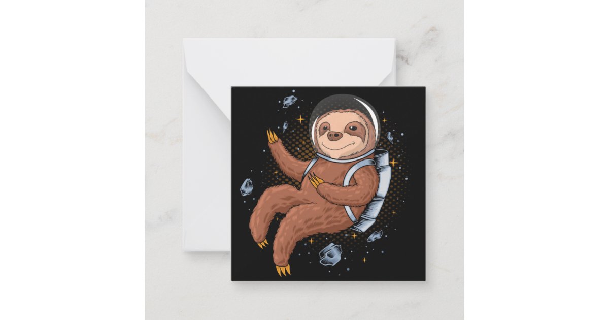 Cute Sloth Note Card | Zazzle