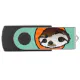 CUTE SLOTH SWIVEL USB FLASH DRIVE | Zazzle