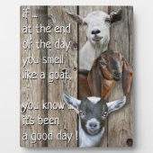Cute Smell Like a Goat Poem Plaque | Zazzle