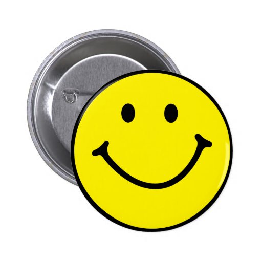 Cute Smiley Face 2 Inch Round Button