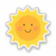 Cute smiling sun Sticker | Zazzle
