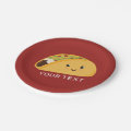 Cute Smiling Taco Party Plate | Zazzle