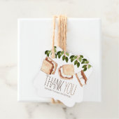 Cute smores camping kid birthday favor tag | Zazzle