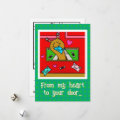 Cute Snail Christmas Mail Coloring Holiday Card | Zazzle