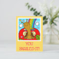 Cute Snail Teacher Thank You Postcard | Zazzle