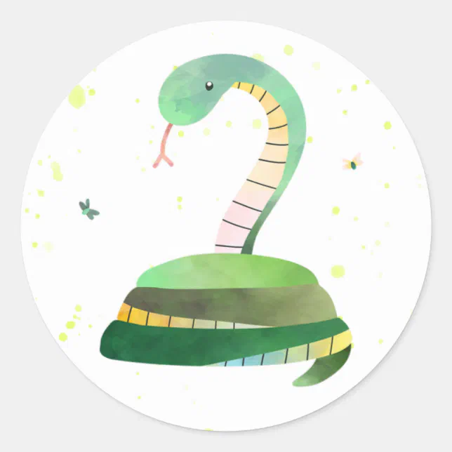 Cute Snake Stickers | Zazzle