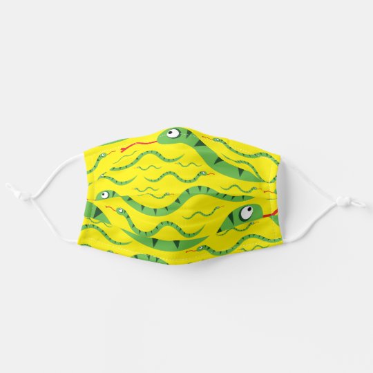 Cute Snakes Cartoon Animals Colorful Boys Reptiles Cloth Face Mask ...