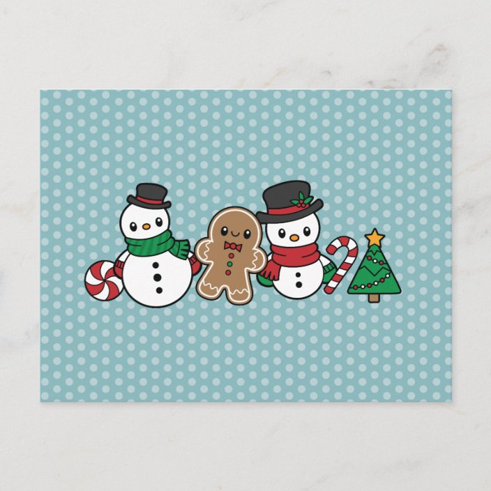 Cute Snow Pals postcard | Zazzle.com