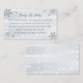 Cute Snowflakes Baby Shower Books For Baby Enclosure Card | Zazzle